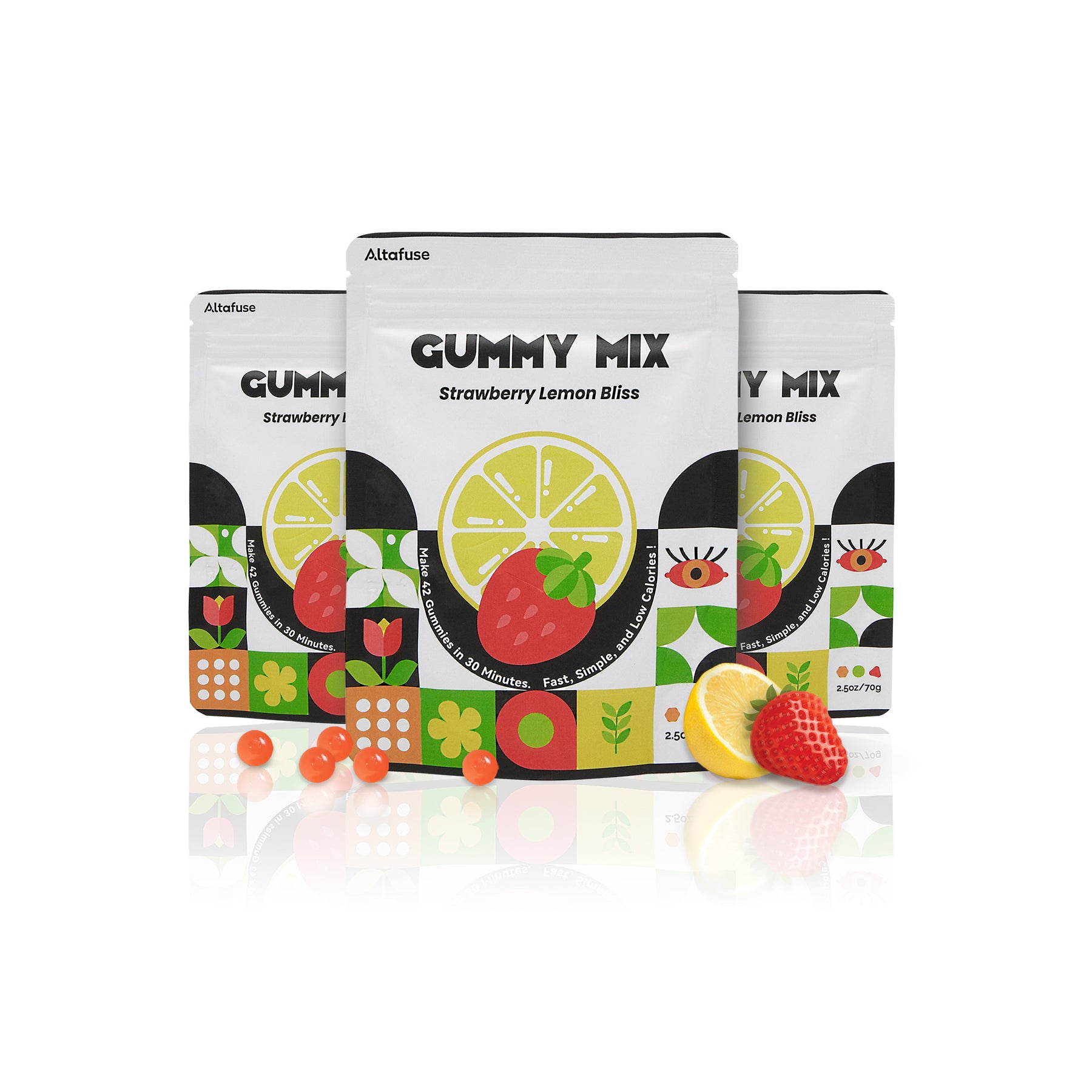 Gummy Mix (3 Packs) - Strawberry Lemon Bliss | Quick & Easy Homemade ...
